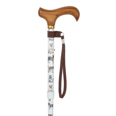 Height-Adjustable Folding Dogs Derby Walking Stick | Health and Care